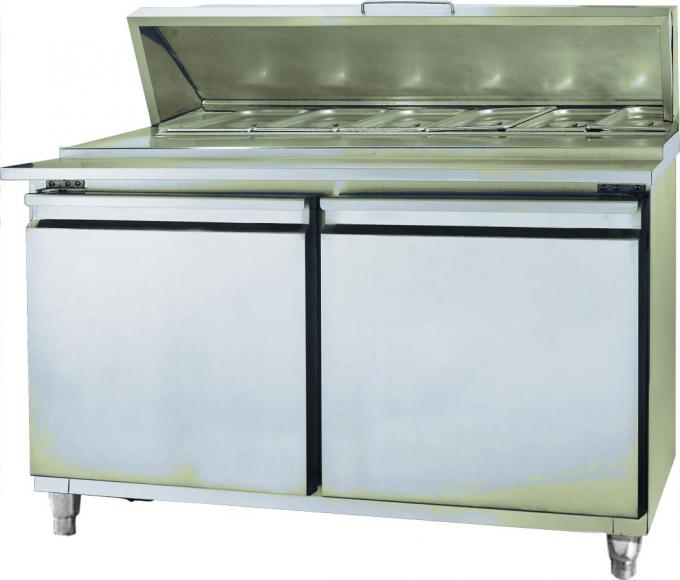 Large Under Counter Freezer With Front Glass Door / Smaller Fender