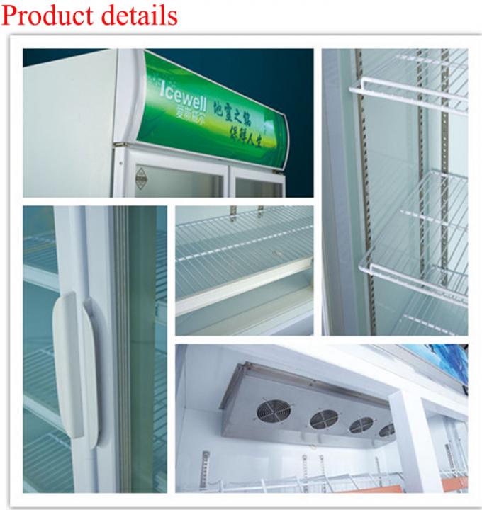 Commercial magnetic upright glass door freezer transparent glass door ...