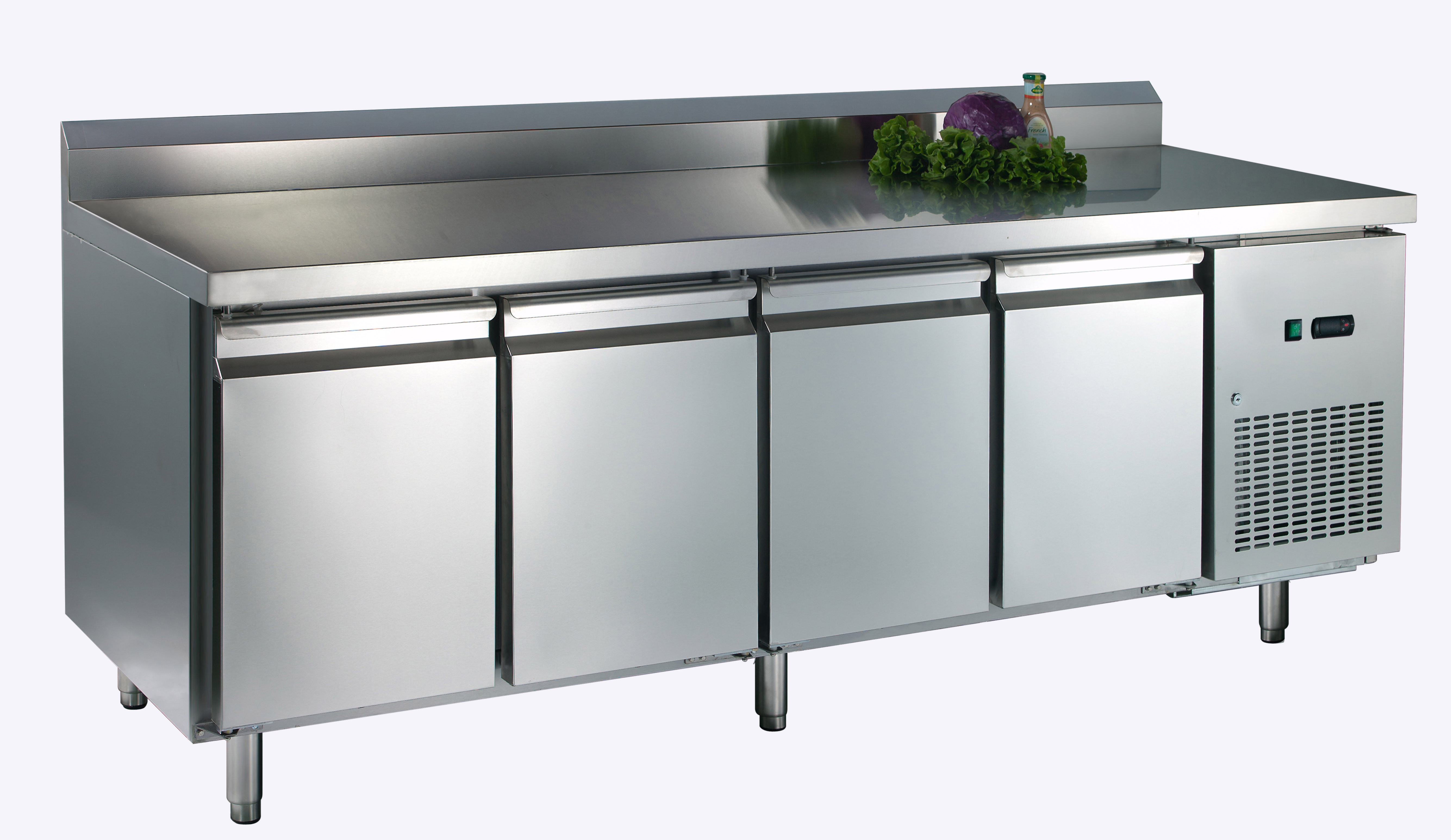 Low Consumption Ventilated Pizza Prep Cooler For Hotel , Refrigerated ...